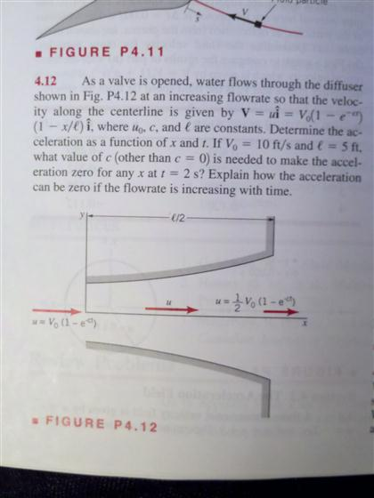 Solved As a valve is opened, water flows through the | Chegg.com