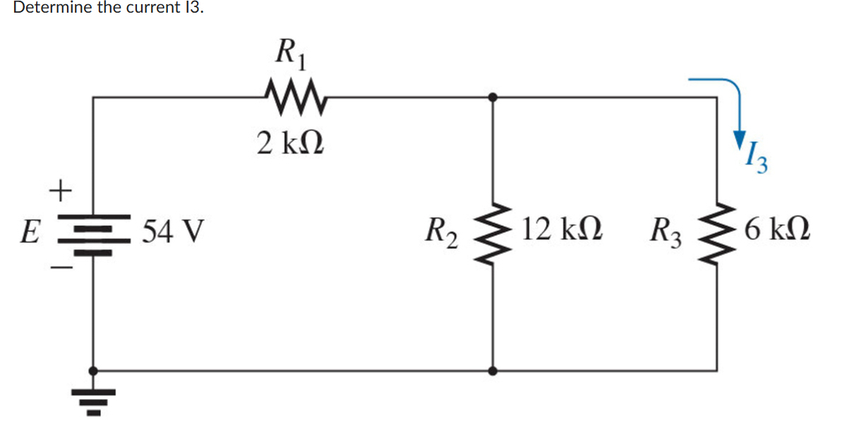 Solved Determine the current I3. | Chegg.com