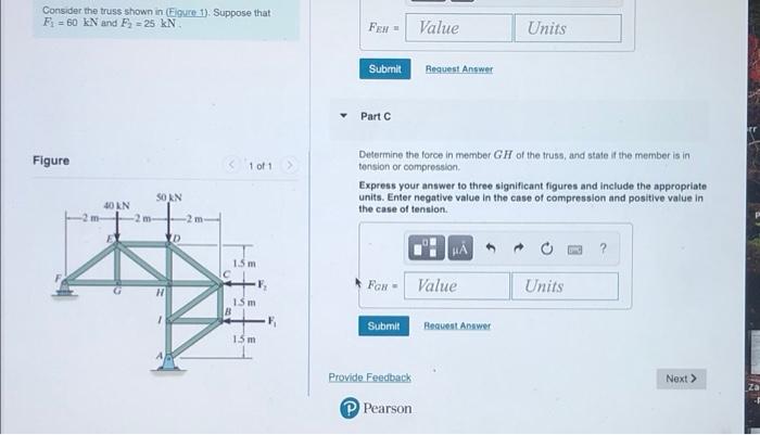 Solved consider the truss shown in Figure 1. Suppose that | Chegg.com