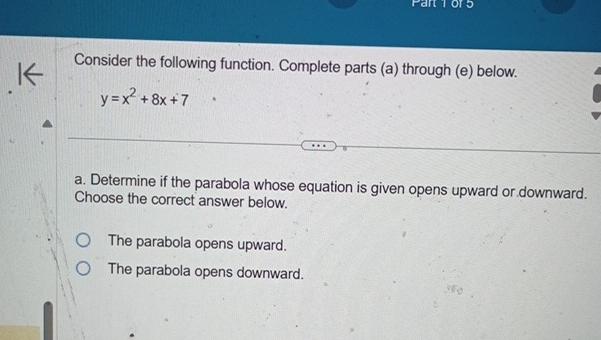 Solved Consider the following function. Complete parts (a) | Chegg.com