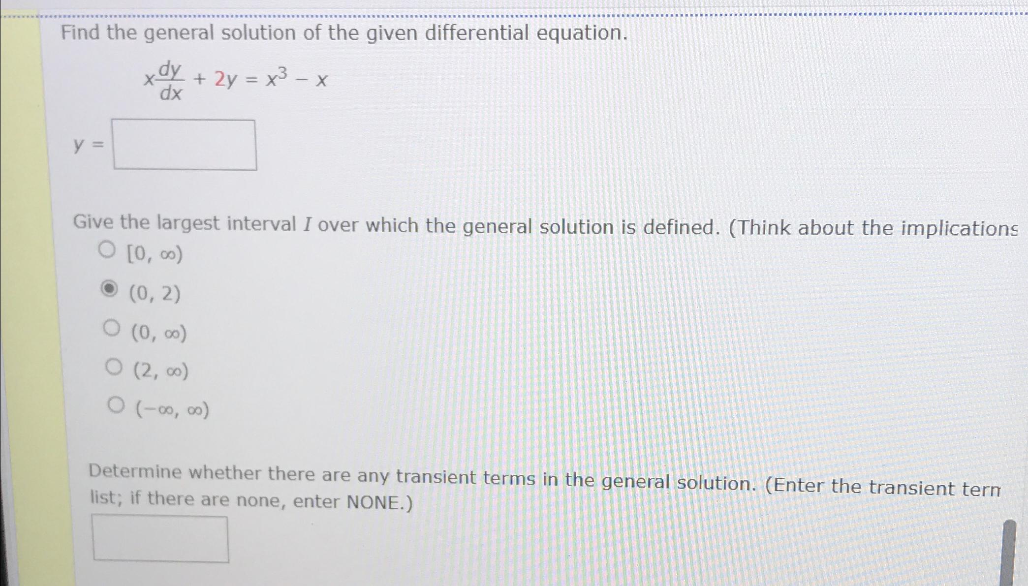 Solved Find the general solution of the given differential | Chegg.com