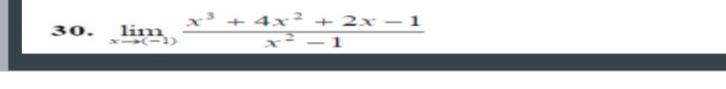 Solved limx→(-1)x3+4x2+2x-1x2-1 | Chegg.com
