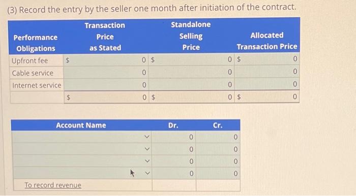 Solved Accounting for Upfront Fees and Recording and | Chegg.com