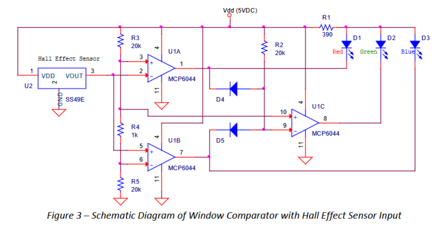Figure 3 - ﻿Schematic Diagram of Window Comparator | Chegg.com