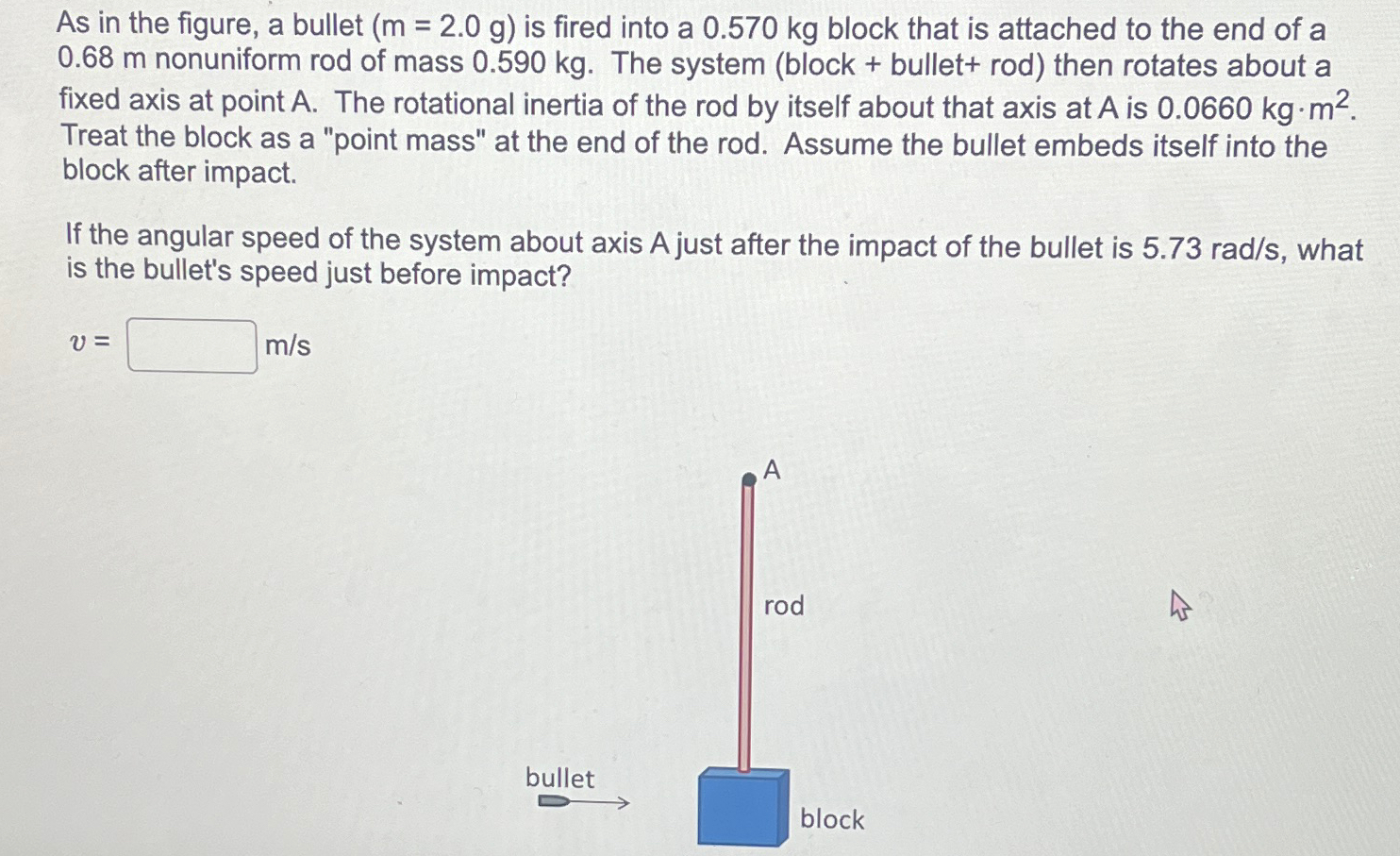 Solved As in the figure, a bullet | Chegg.com