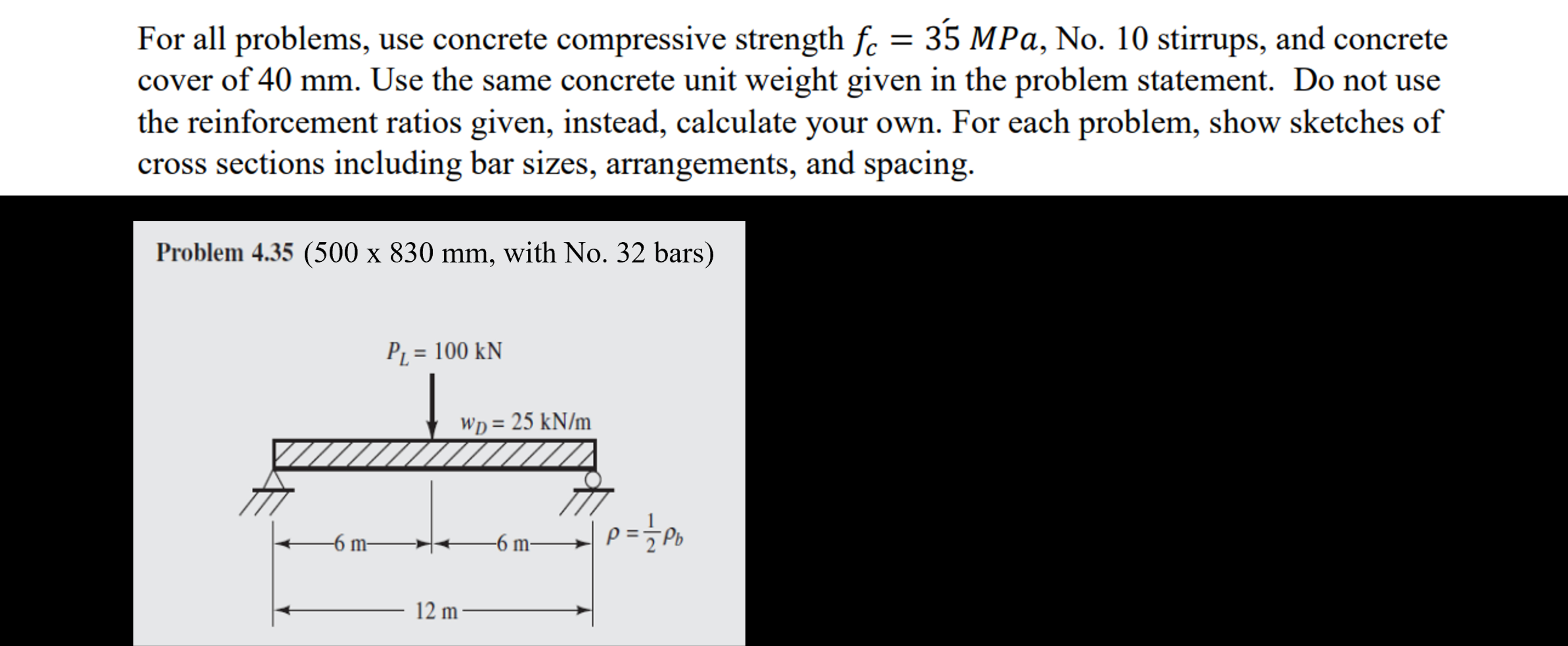 Solved For all problems, use concrete compressive strength | Chegg.com