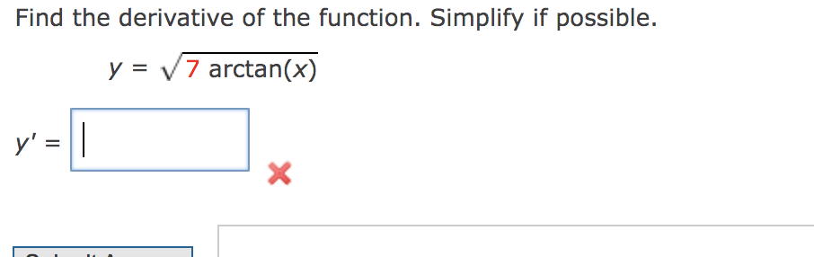 Find the derivative of the function. Simplify if | Chegg.com