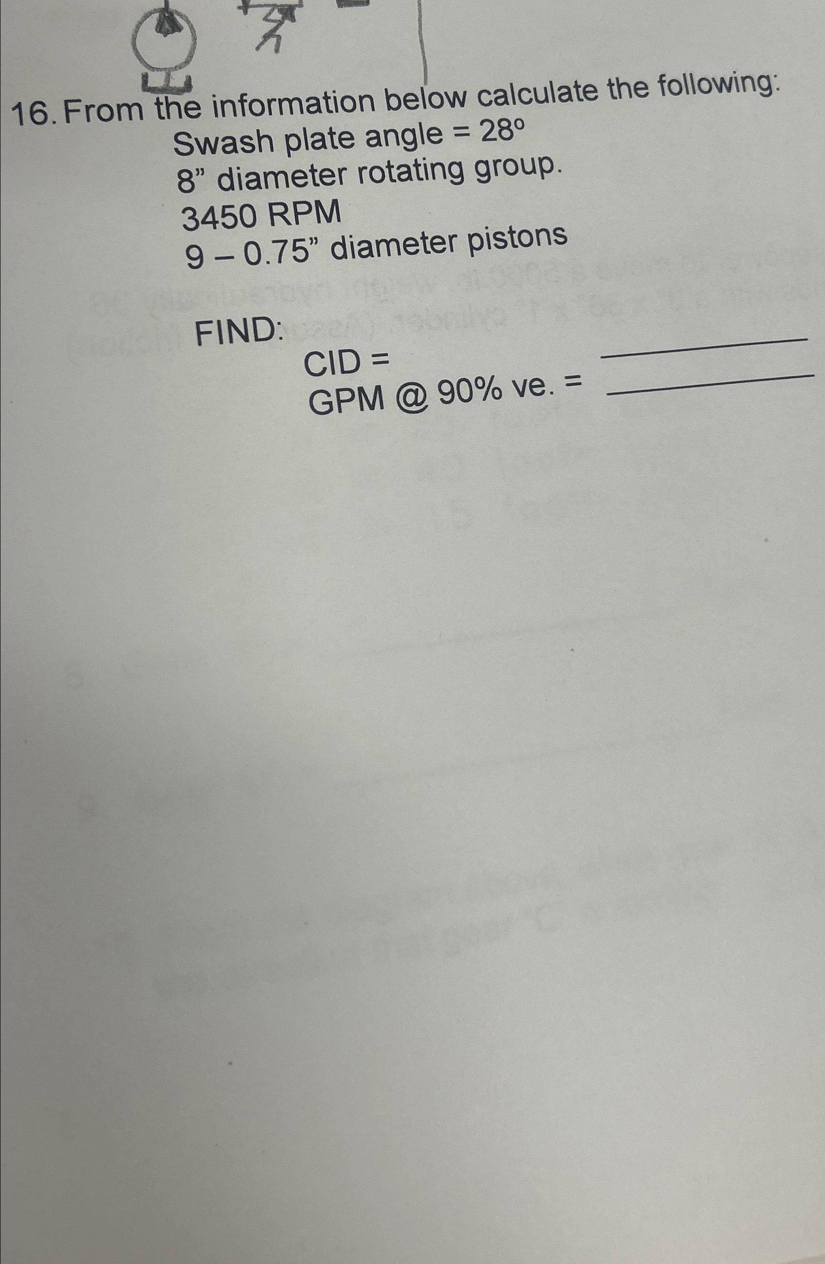 Solved From the information below calculate the | Chegg.com