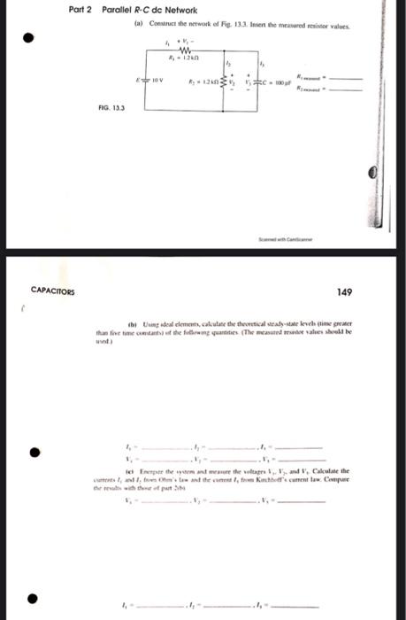 Solved PROCEDURE Part 1 Basic Series R-C Circuit (a) | Chegg.com