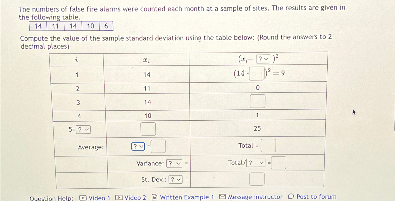 Solved The numbers of false fire alarms were counted each | Chegg.com