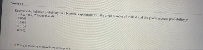 Solved Determine the indicated probability for a binomial | Chegg.com