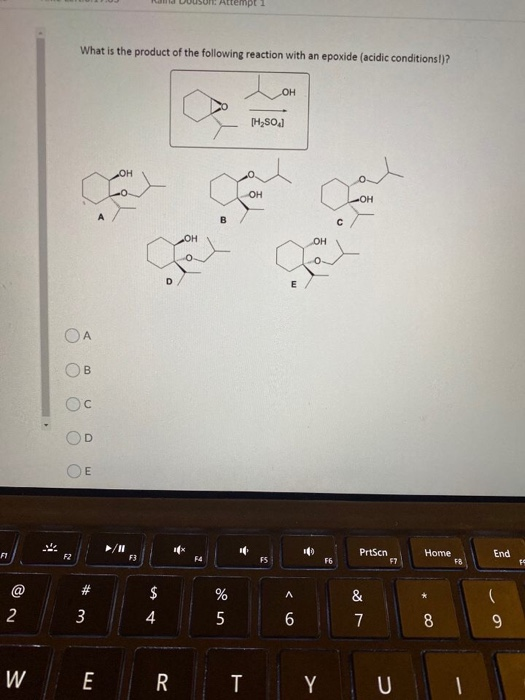 Solved Attempt 1 What is the product of the following | Chegg.com