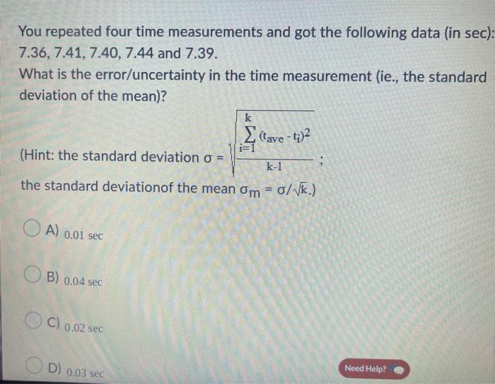 Solved Suppose that you measure time of descent in another | Chegg.com