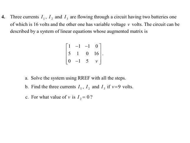 Solved Three currents I1,I2 and I3 are flowing through a | Chegg.com