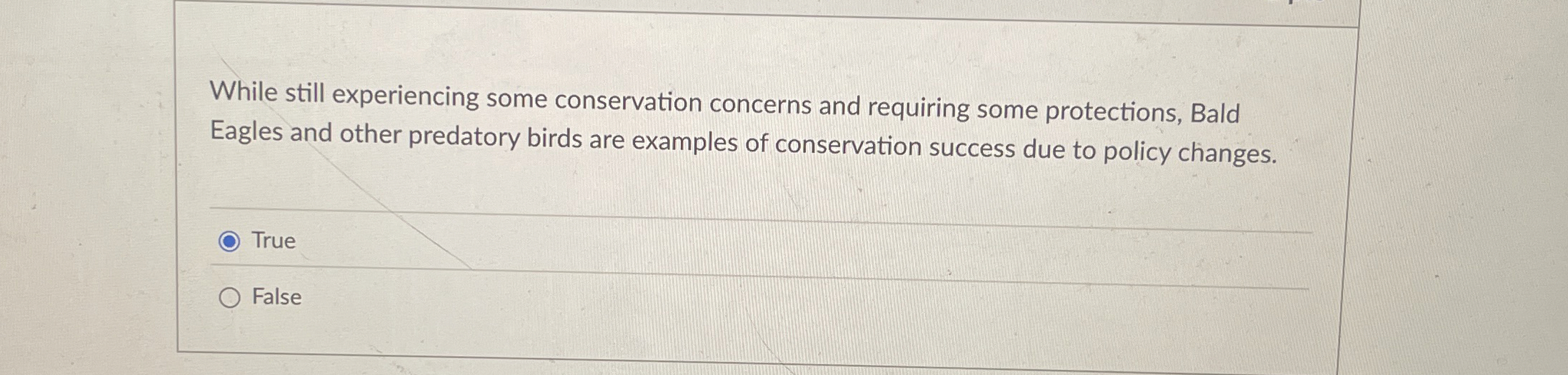 Solved While still experiencing some conservation concerns | Chegg.com