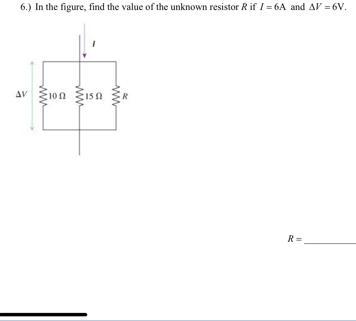 Solved 6.) ﻿In the figure, find the value of the unknown | Chegg.com