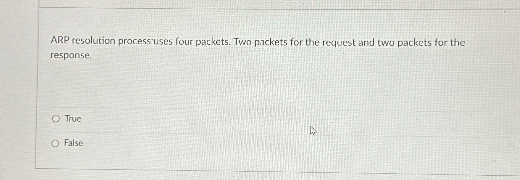 Solved ARP resolution process uses four packets. Two packets | Chegg.com