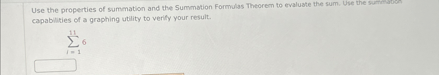 Solved Use The Properties Of Summation And The Summation
