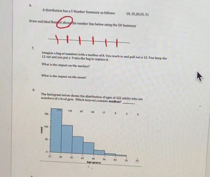 Solved A distribution has a 5 Number Summary as follows: | Chegg.com