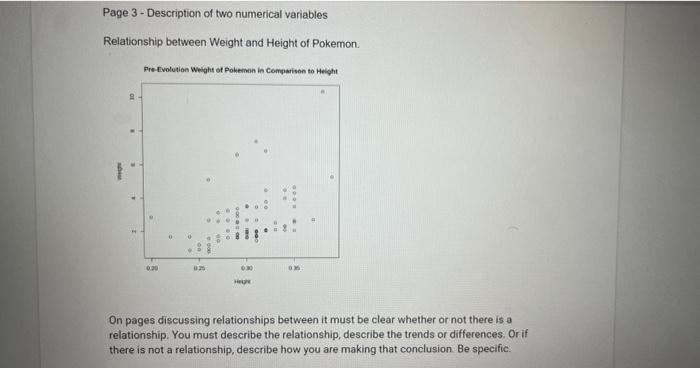 Solved Page 3 - Description of two numerical variables | Chegg.com