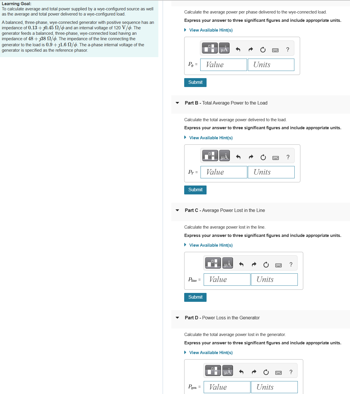 Solved Learning Goal:To calculate average and total power | Chegg.com