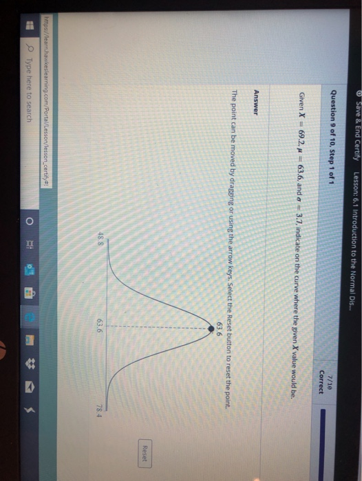 Solved Save & End Certify Lesson: 6.1 Introduction to the | Chegg.com
