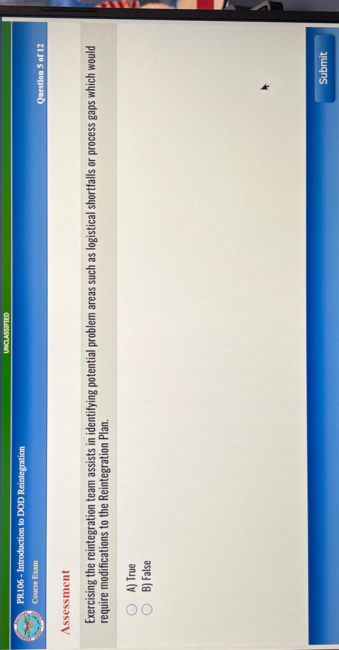 Solved UNCLASSIFIEDPR106 - ﻿Introduction to DOD | Chegg.com