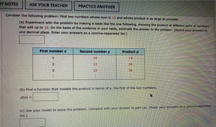 Solved TY NOTES ASK YOUR TEACHER PRACTICE ANOTHER Consider | Chegg.com