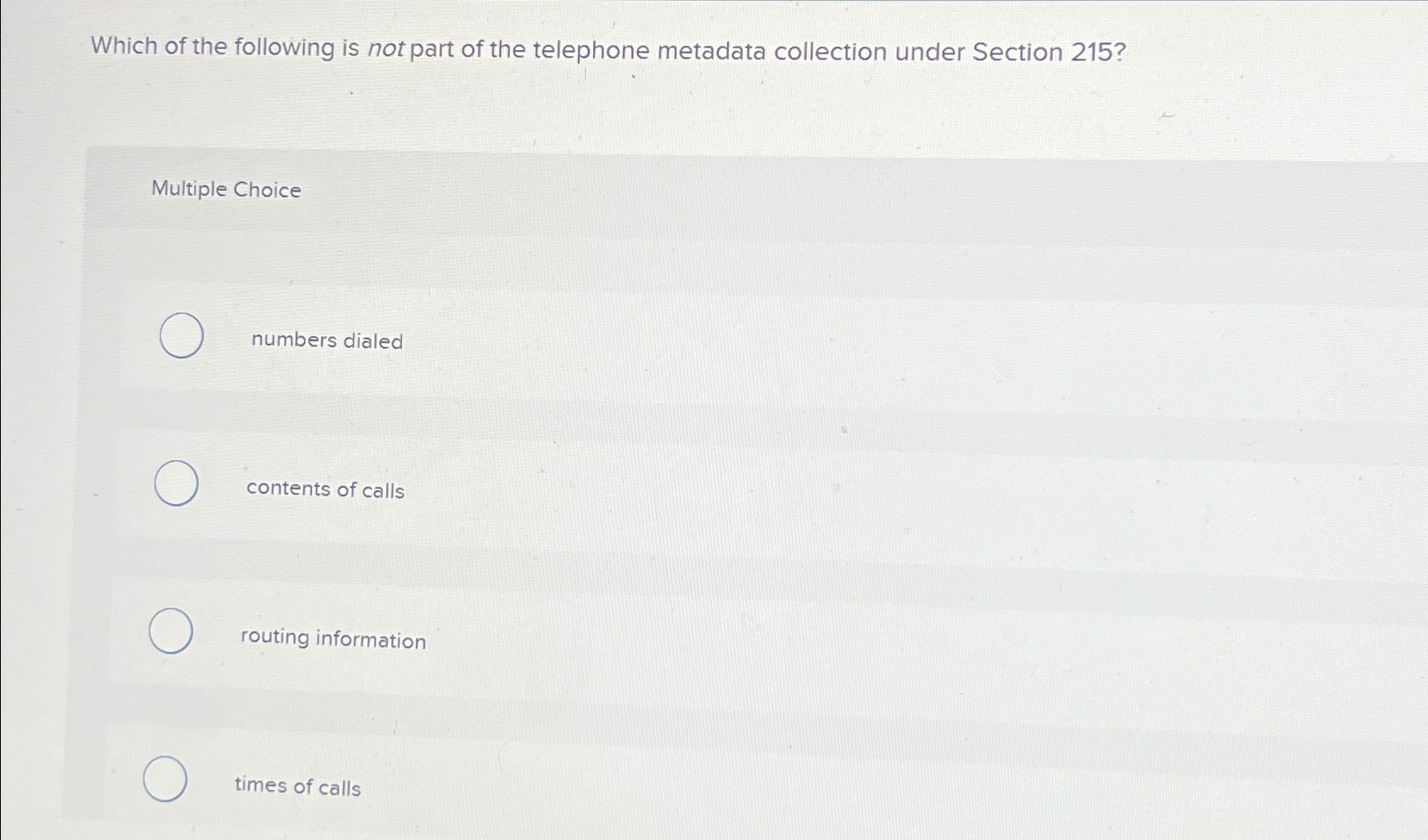 Solved Which of the following is not part of the telephone | Chegg.com