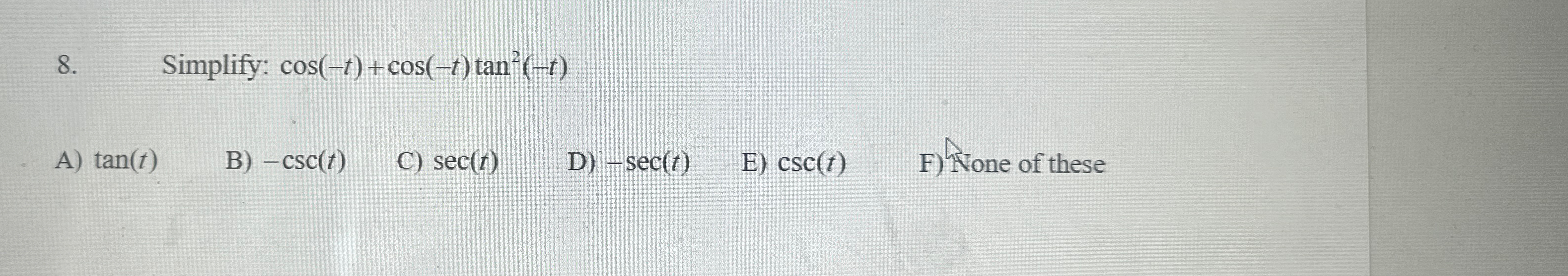 Solved Simplify: | Chegg.com