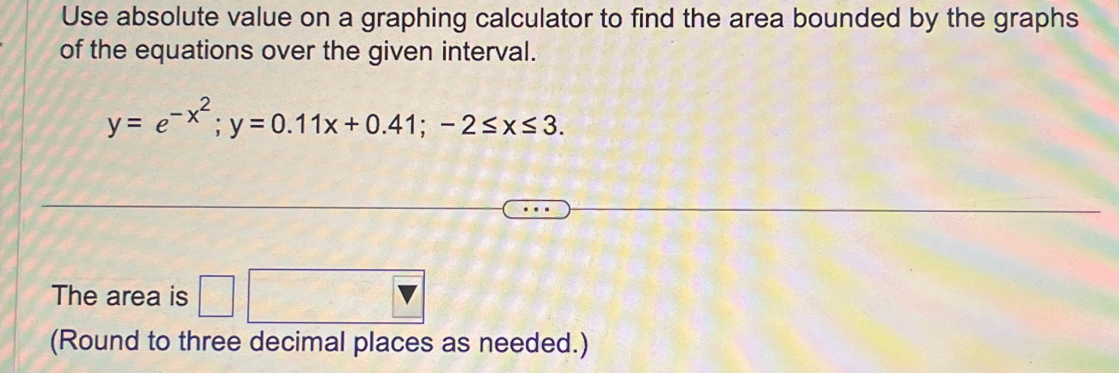 Solved Use absolute value on a graphing calculator to find | Chegg.com