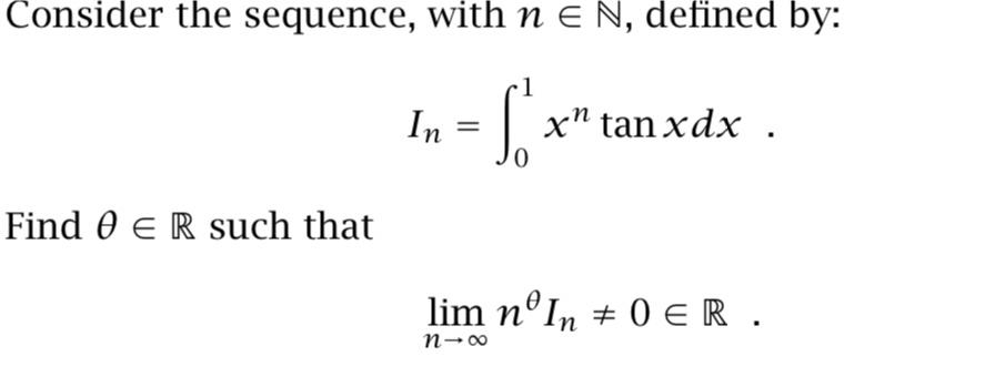 Solved Consider the sequence, with ninN, defined | Chegg.com