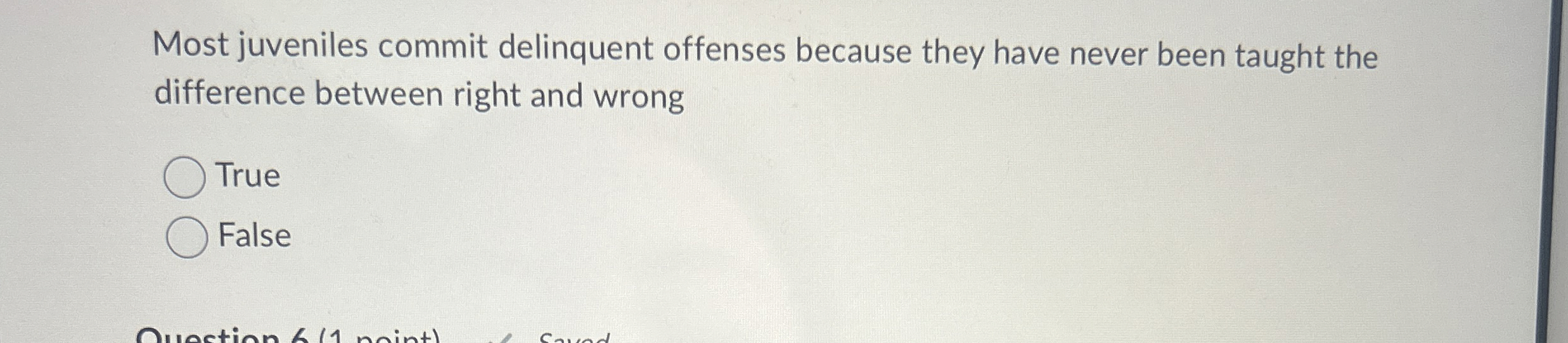 Solved Most juveniles commit delinquent offenses because | Chegg.com