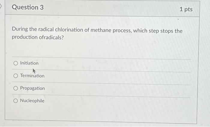 Solved During the radical chlorination of methane process, | Chegg.com