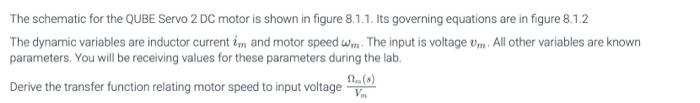 Solved Figure 8.1.1: QUBE Servo 2 model rigure 1.1: | Chegg.com