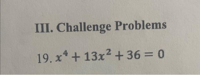 Solved practice solving quadratics with the quadratic | Chegg.com