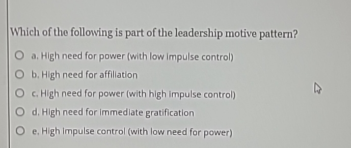 Solved Which of the following is part of the leadership | Chegg.com