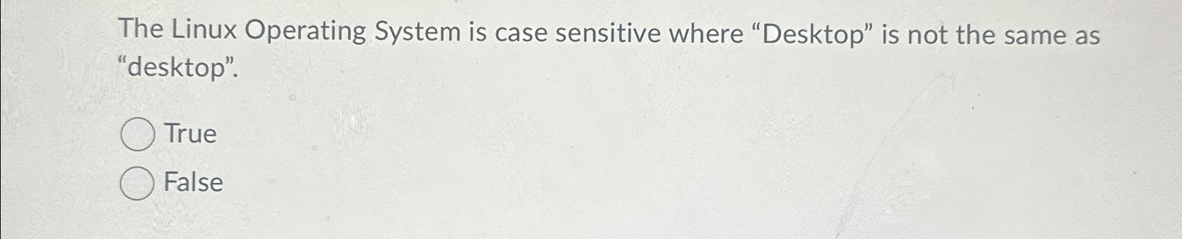 Solved The Linux Operating System is case sensitive where | Chegg.com