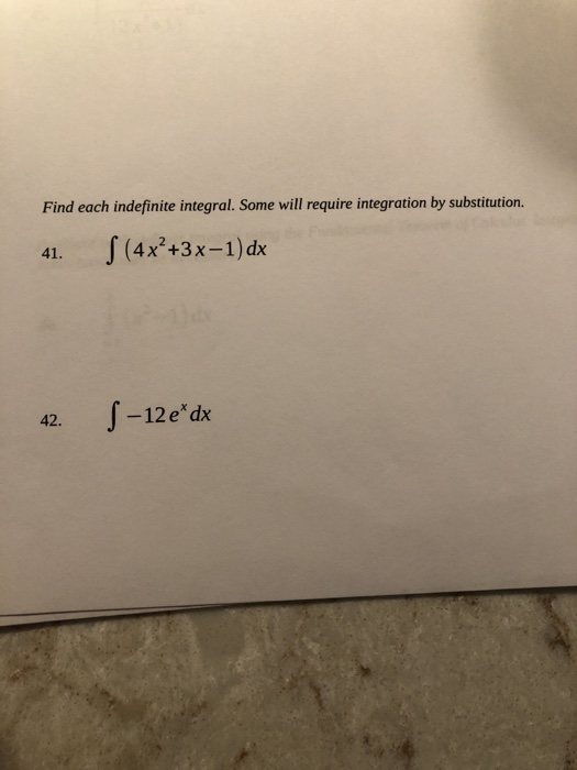 Solved Find each indefinite integral. Some will require | Chegg.com