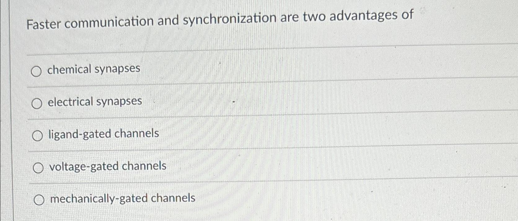 Solved Faster communication and synchronization are two | Chegg.com