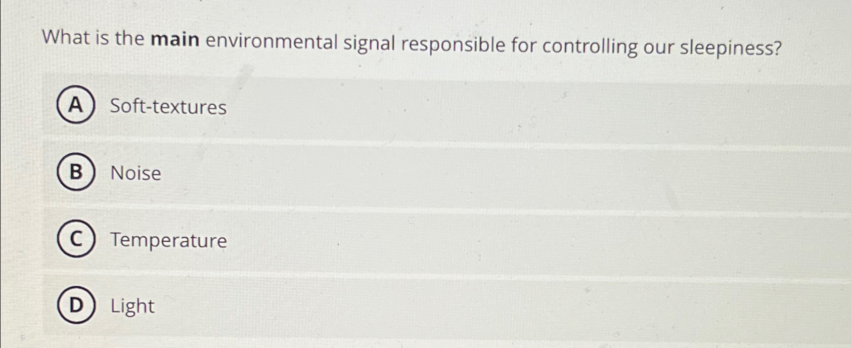 Solved What is the main environmental signal responsible for | Chegg.com