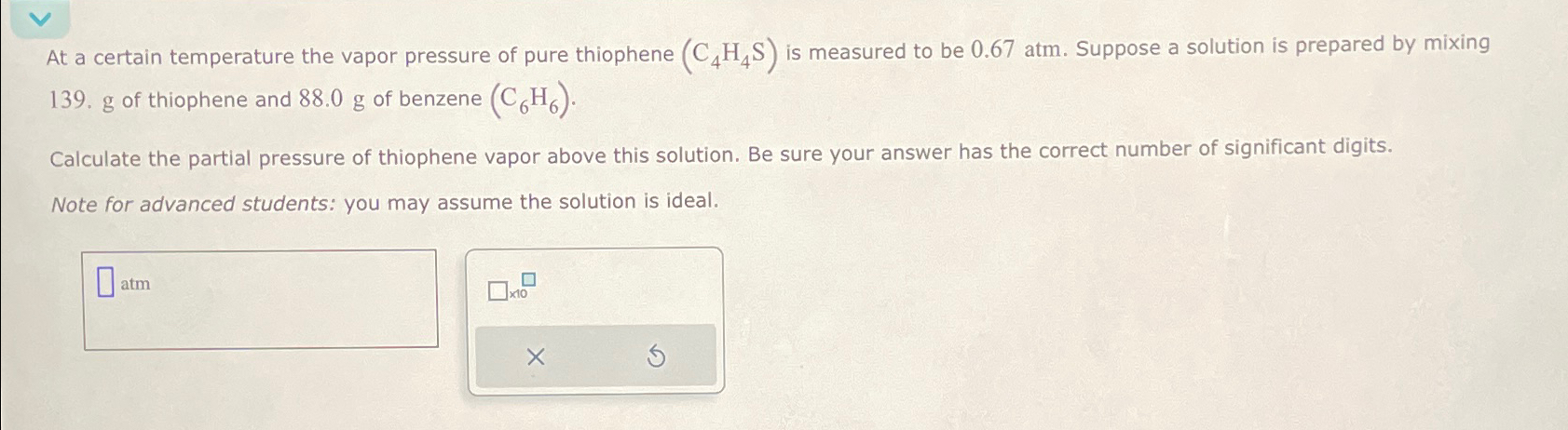 Solved At a certain temperature the vapor pressure of pure | Chegg.com