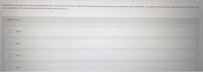 Solved Which of the following is a variable cost? Multiple | Chegg.com