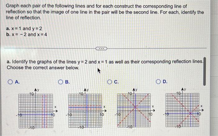 Solved Graph each pair of the following lines and for each | Chegg.com
