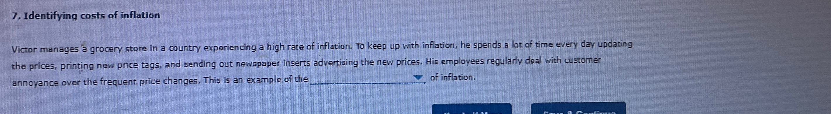 Solved Identifying costs of inflationVictor manages a | Chegg.com