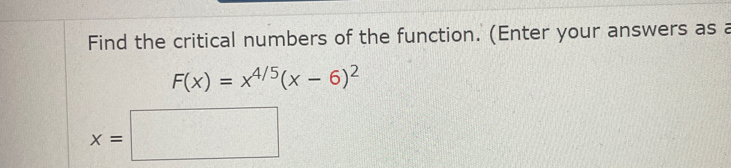 Solved Find the critical numbers of the function. (Enter | Chegg.com