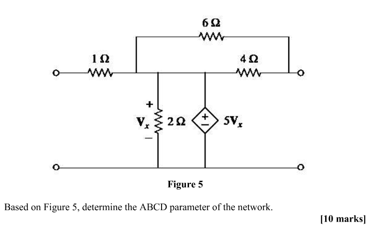 Solved Figure 5Based on Figure 5, ﻿determine the ABCD | Chegg.com