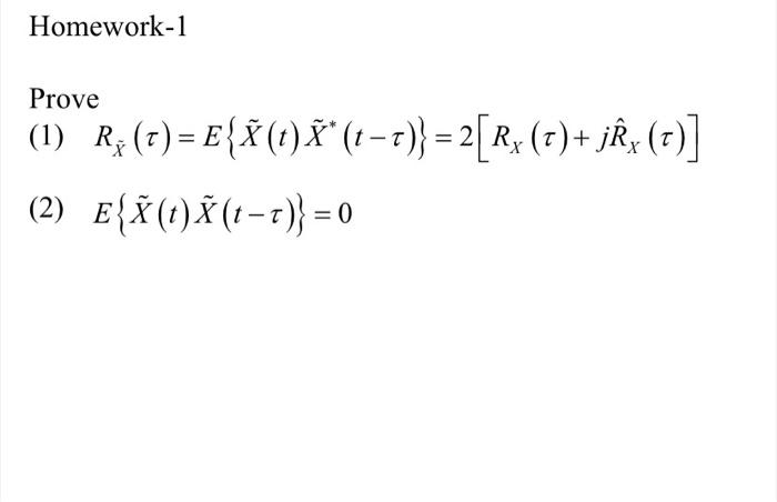 Solved Homework-1 Prove (1) ( | Chegg.com