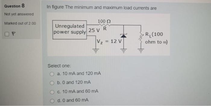 Solved on 7 In a certain parallel biased limiter, the bias | Chegg.com