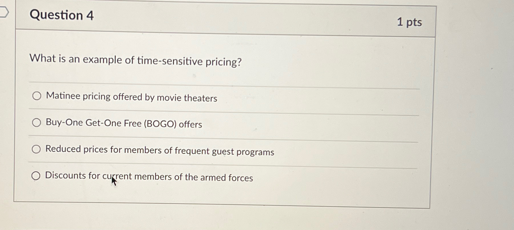 Solved Question 41 ﻿ptsWhat is an example of time-sensitive | Chegg.com
